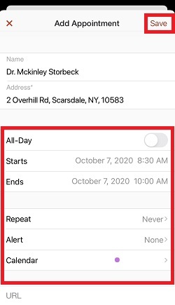 How To Add Appointments To Calendar (iPhone) - Badger Maps