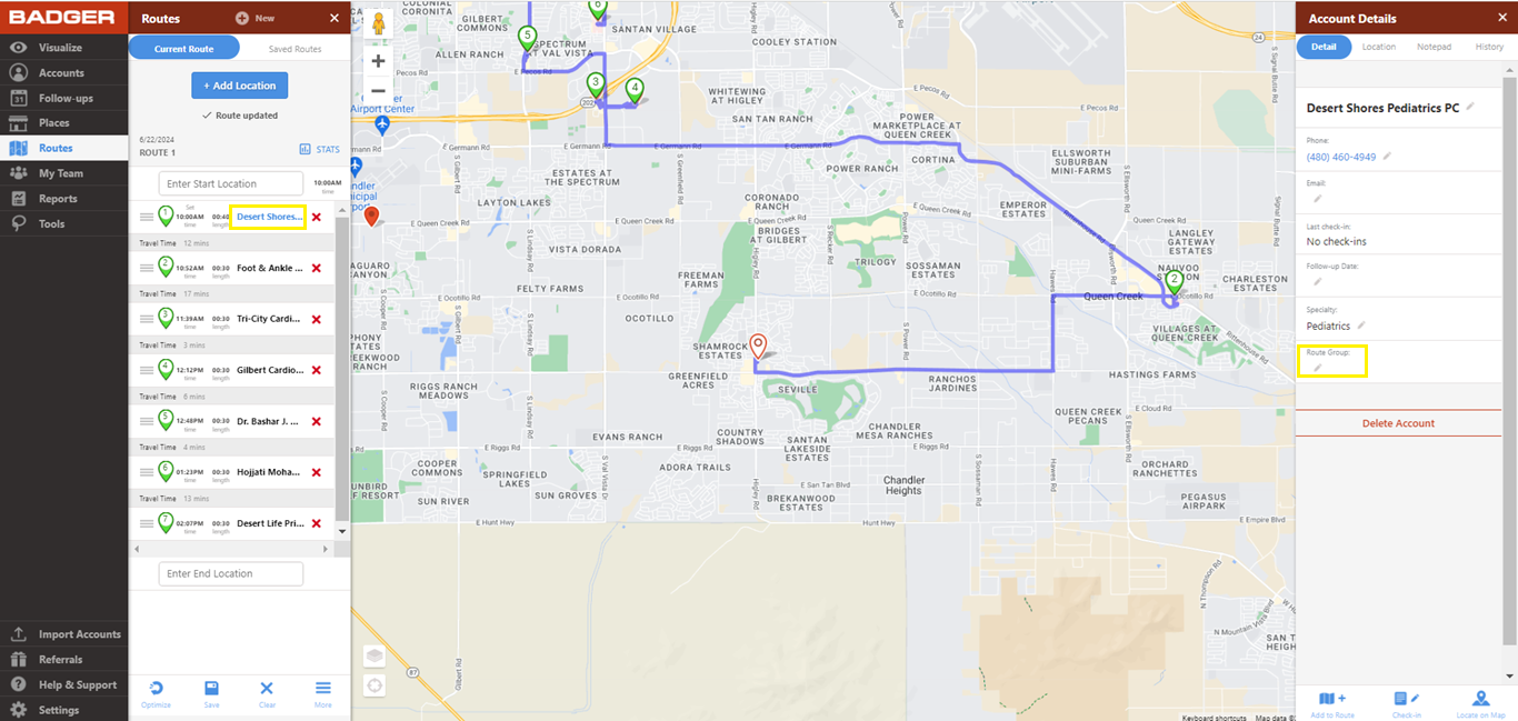 How to Color Code Routes - Badger Maps