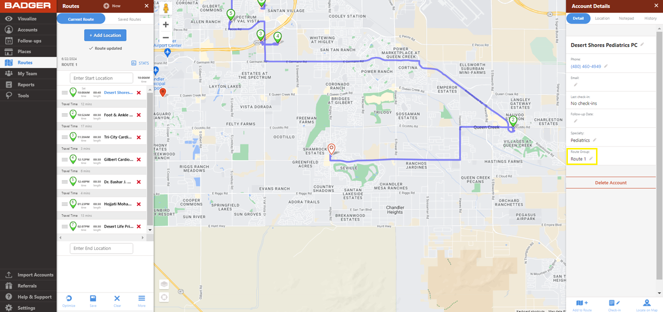 How to Color Code Routes - Badger Maps
