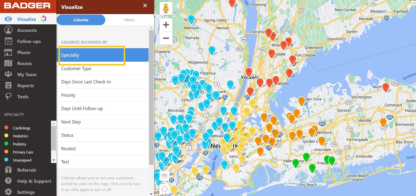 How to Colorize / Filter My Data (Web App) - Badger Maps