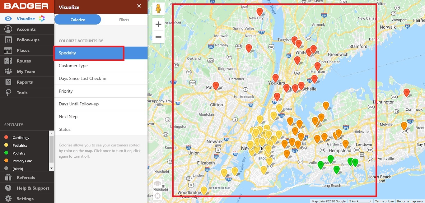 How to Colorize / Filter My Data (Web App) - Badger Maps