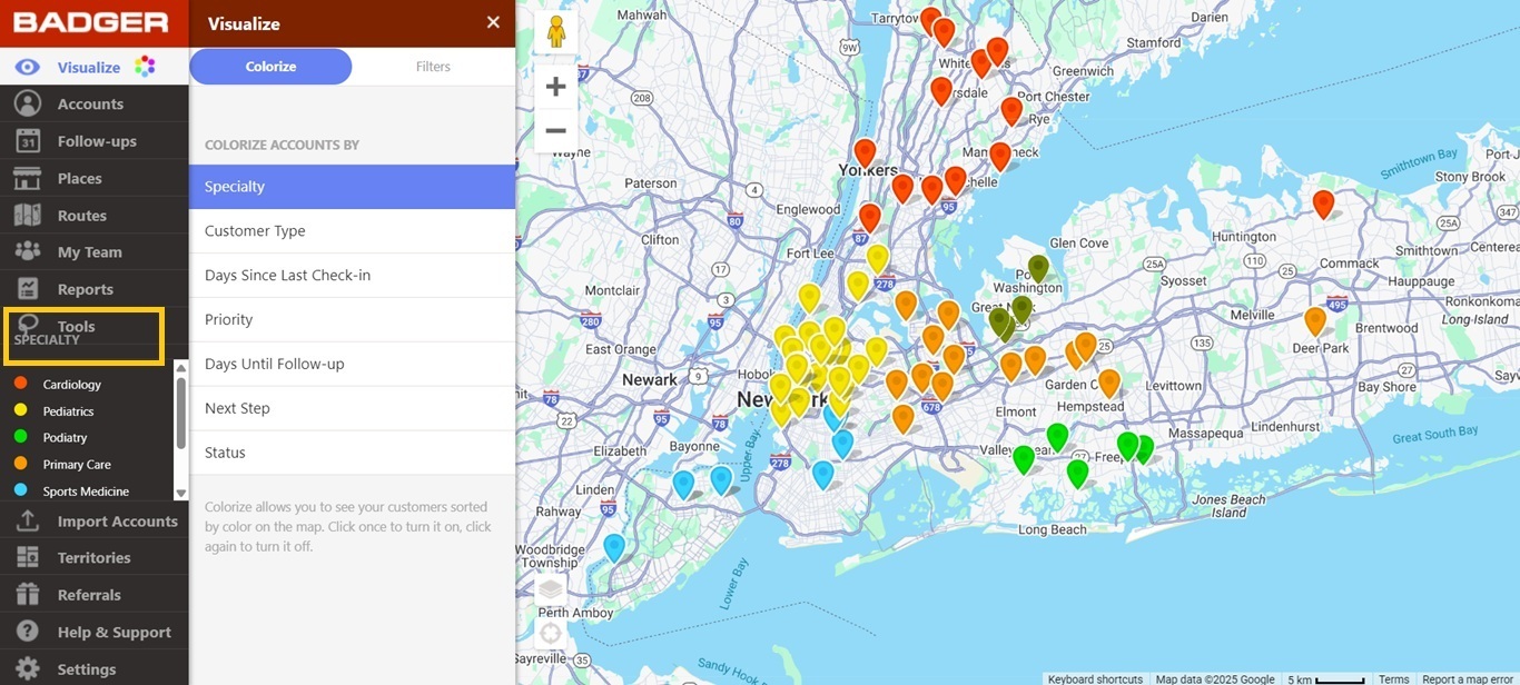 How to Colorize / Filter My Data (Web App) - Badger Maps