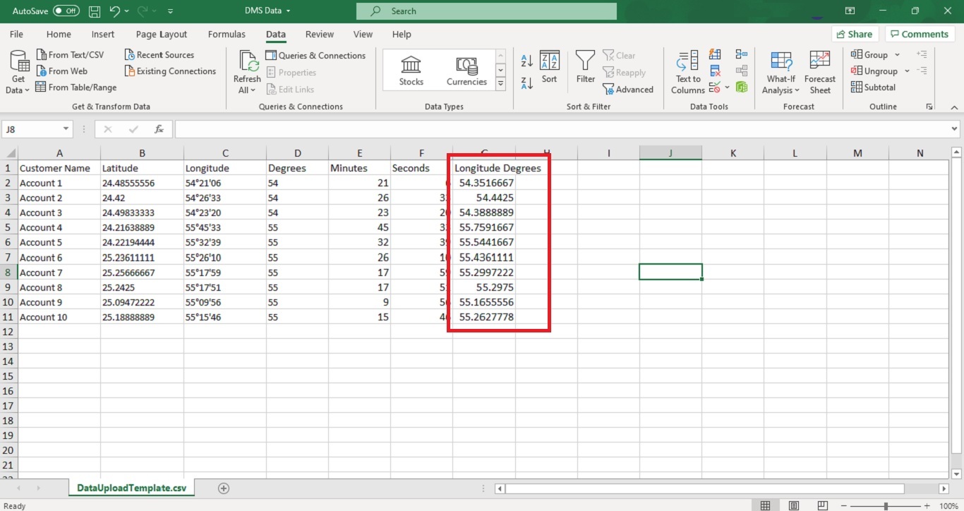 How To Convert Latlong Coordinates From Dms Format To Decimal Badger Maps