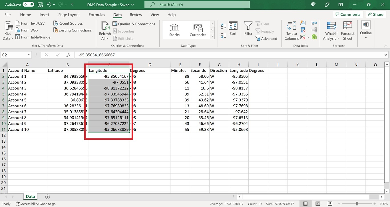 How To Convert Lat Long Coordinates From DMS Format To Decimal Badger how-to-convert-lat-long-coordinates-from-dms-format-to-decimal-badger