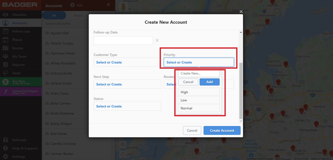 How To Create Accounts In Badger Maps Webapp Badger Maps