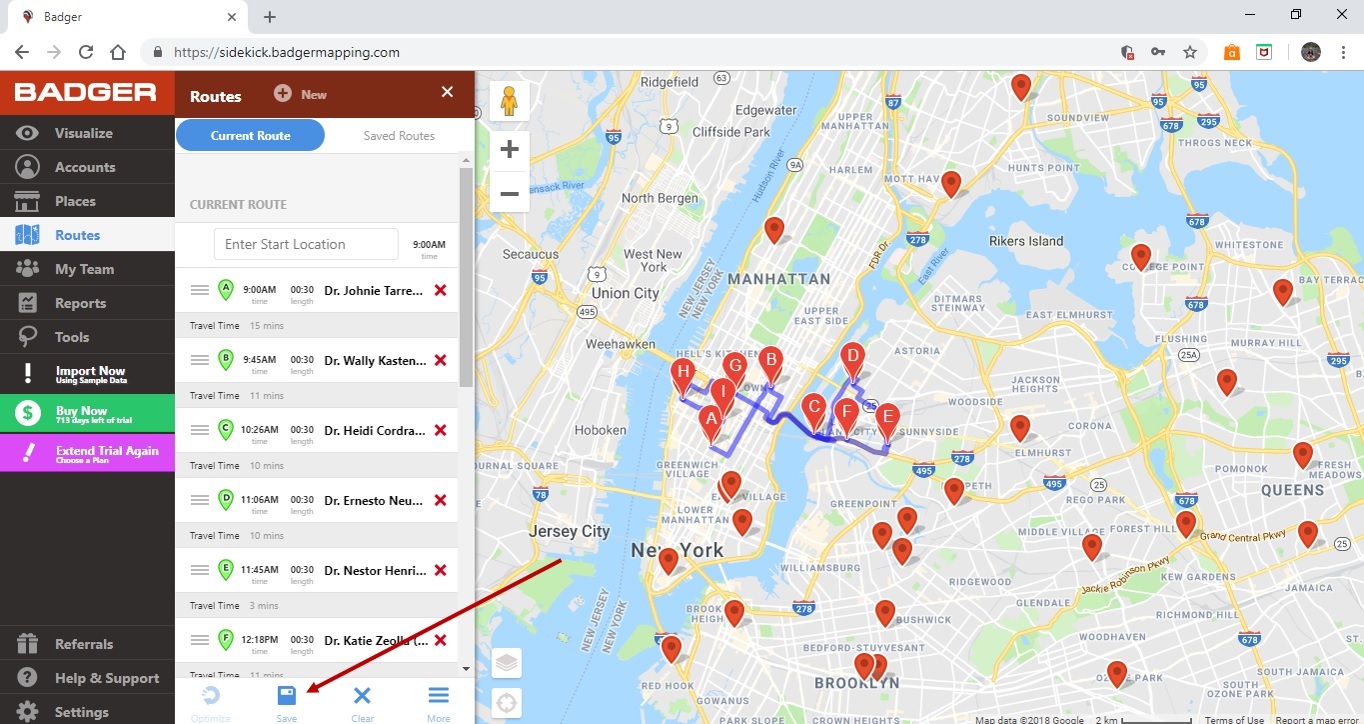How to Use the Lasso Tool to Create a Route (WebApp) - Badger Maps