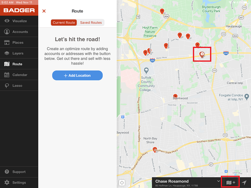 How To Create A Route / Add An Account To Your Route (iPad) - Badger Maps