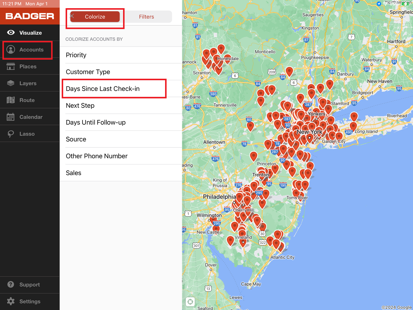How to Use the Days Since Last Check-in / check in Filter (iPad ...