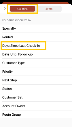 How to Use the Days Since Last Check-in / Check in Filter (iPhone) - Badger Maps