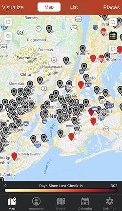 How to Use the Days Since Last Check-in / Check in Filter (iPhone) - Badger Maps