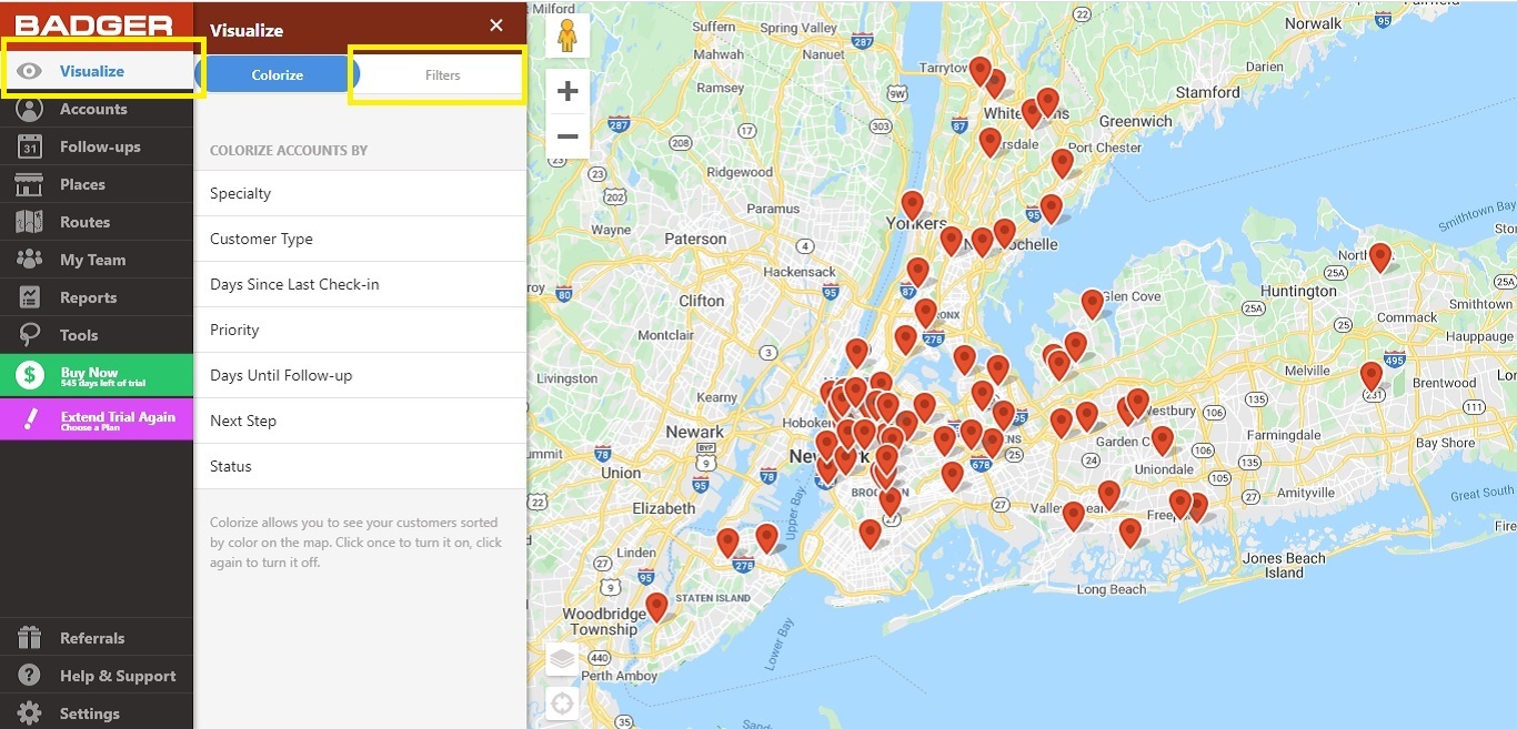 How To Use The Days Until Follow-up Filter (Web App) - Badger Maps