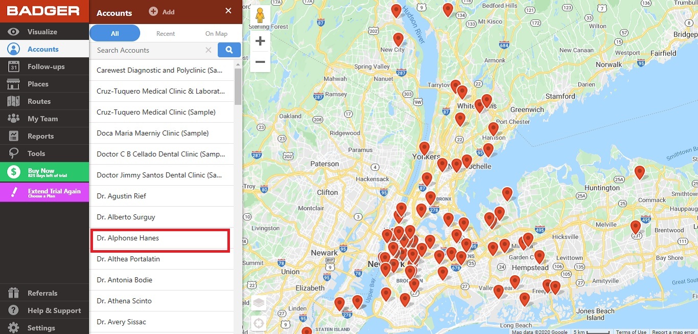 How To Delete An Account In Badger Maps Webapp Badger Maps