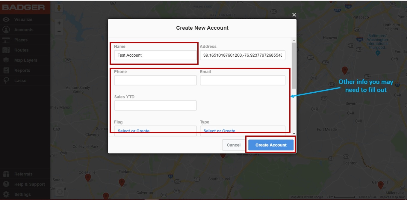 How To Drop A Pin Webapp Badger Maps