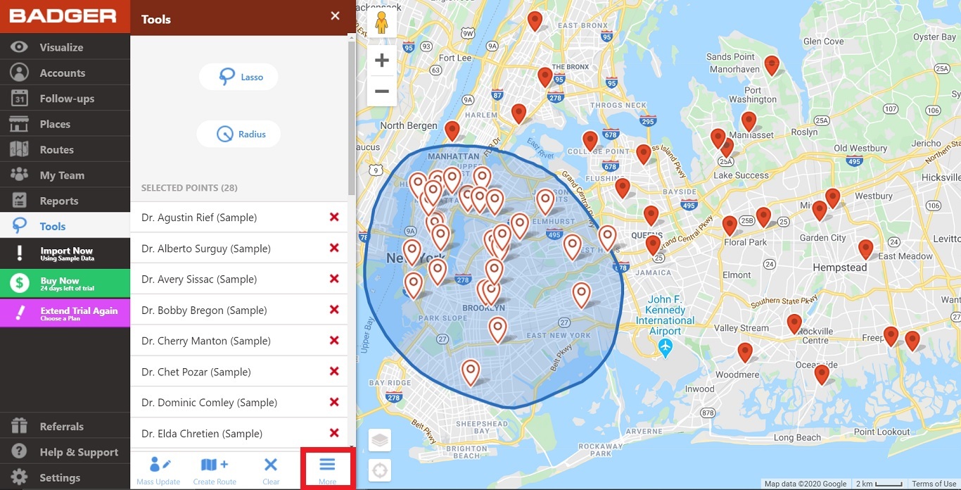 How To Export Accounts or Contacts - Badger Maps