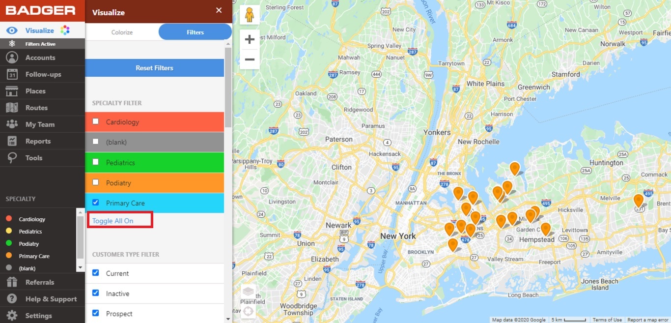 How to Colorize / Filter My Data (Web App) - Badger Maps