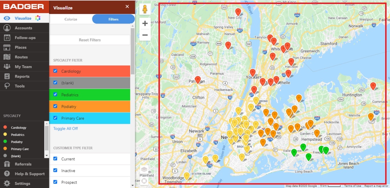 How to Colorize / Filter My Data (Web App) - Badger Maps