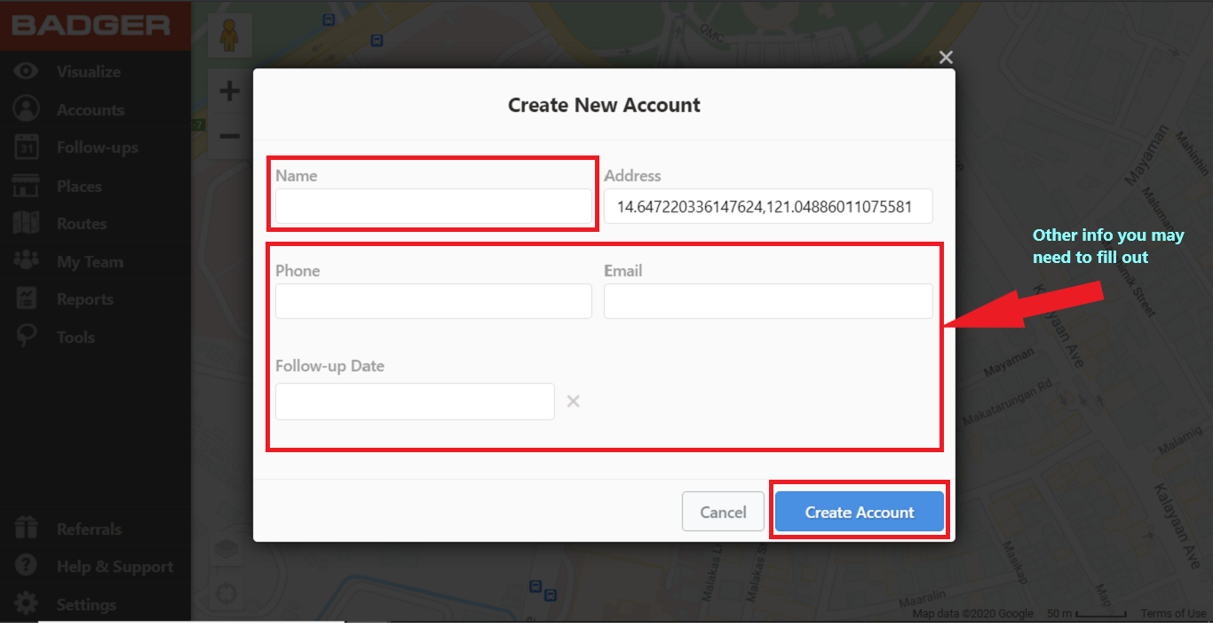 How To Drop A Pin Webapp Badger Maps
