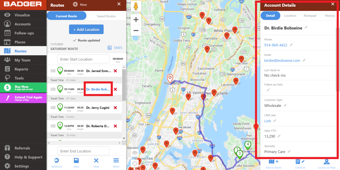 How to View Account Details (WebApp) - Badger Maps
