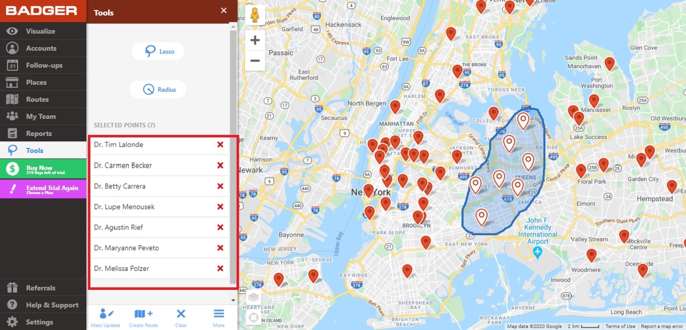 How to Use the Lasso Tool to Create a Route (WebApp) - Badger Maps