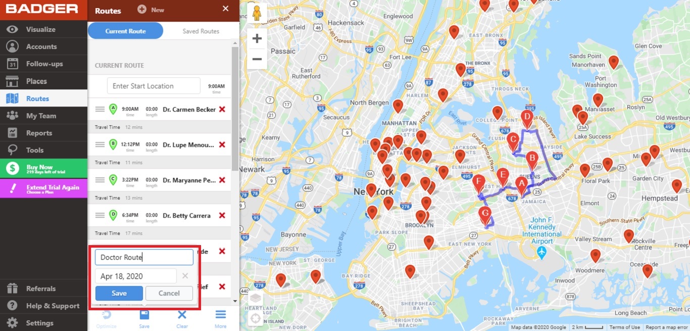 How To Use The Lasso Tool To Create A Route Webapp Badger Maps