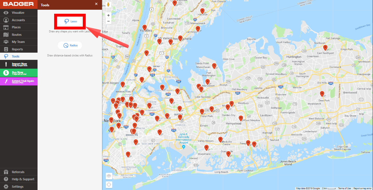 How To Mass Delete Accounts with Lasso (WebApp) - Badger Maps