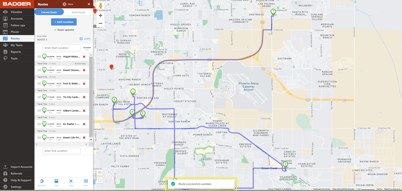 How To Move Accountsstops On A Route Web App Badger Maps