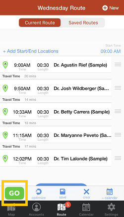 How To Navigate Accounts Using GPS Navigation From Badger Maps (iPhone) - Badger Maps