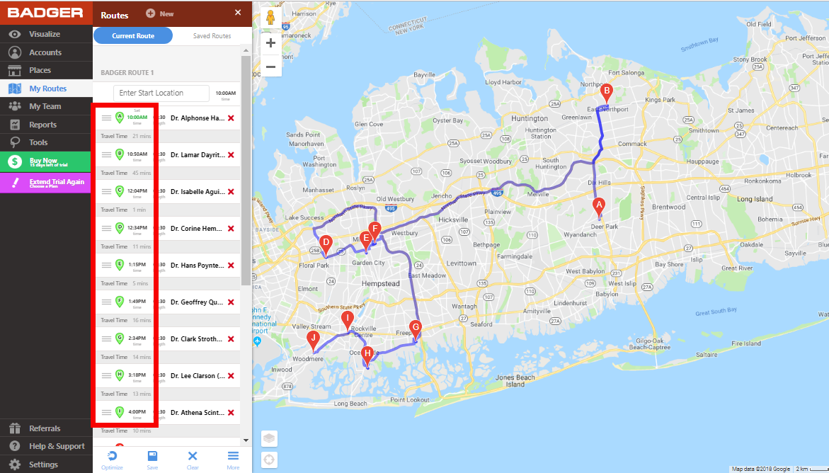 Can I change the Meeting Start time and Duration of each stop on my ...