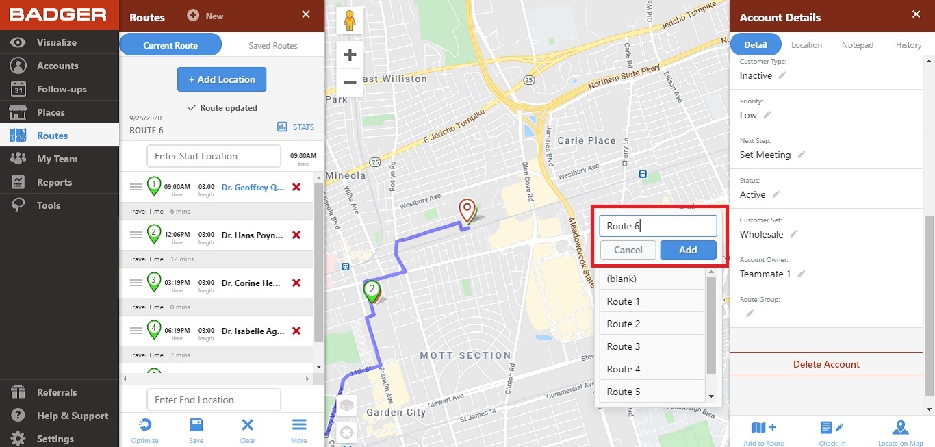How To Remove Routed Accounts From the Map - Badger Maps