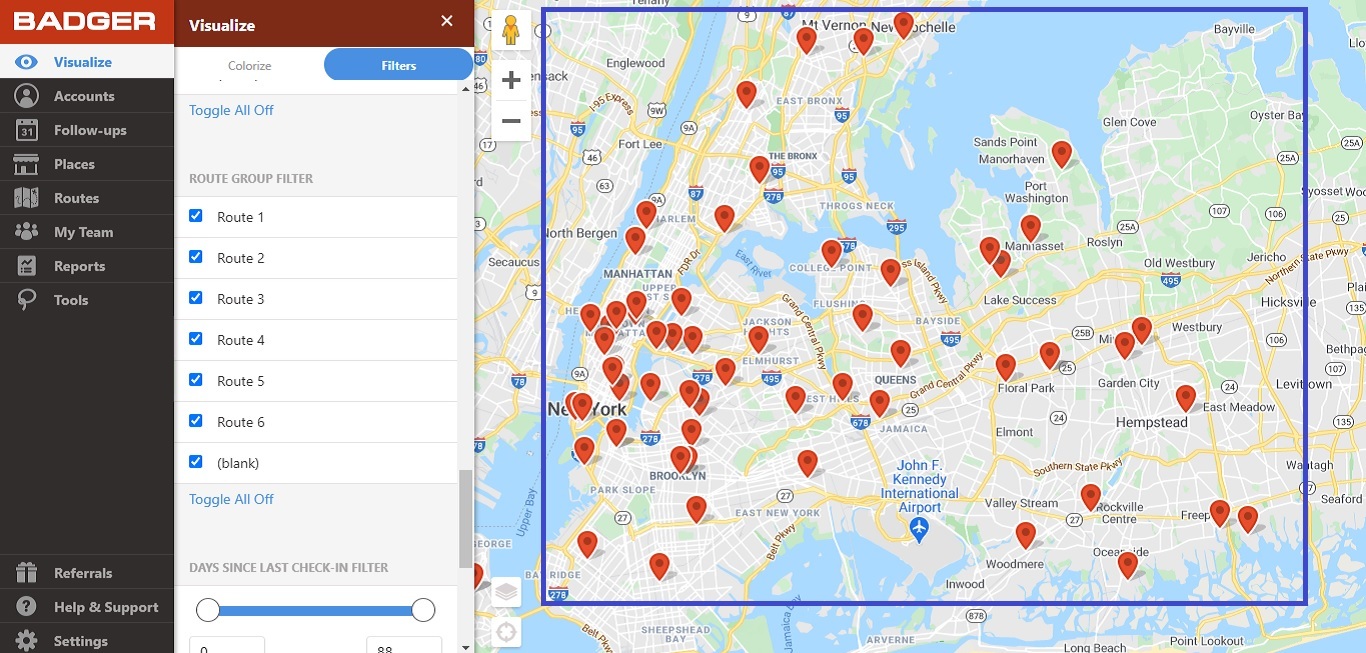 How To Remove Routed Accounts From the Map - Badger Maps