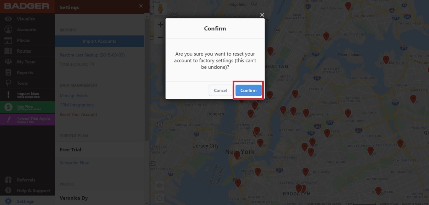 How To Reset Accounts Webapp Badger Maps