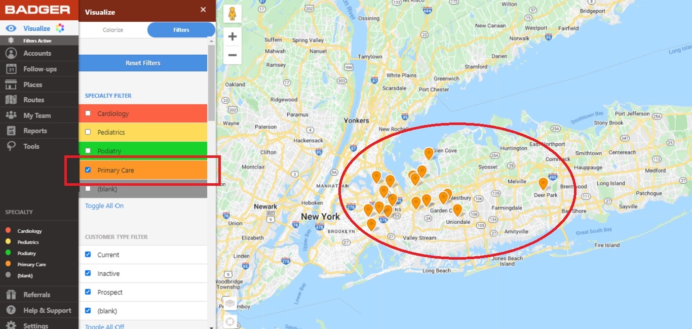 How To Route Filtered Accounts Web App Badger Maps
