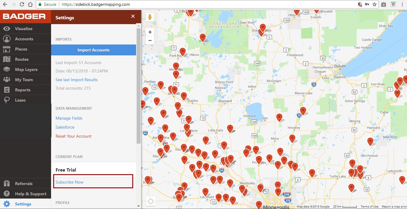 How To Subscribe In Badger Maps - Badger Maps