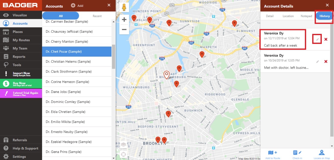 How to Check-In (WebApp) - Badger Maps