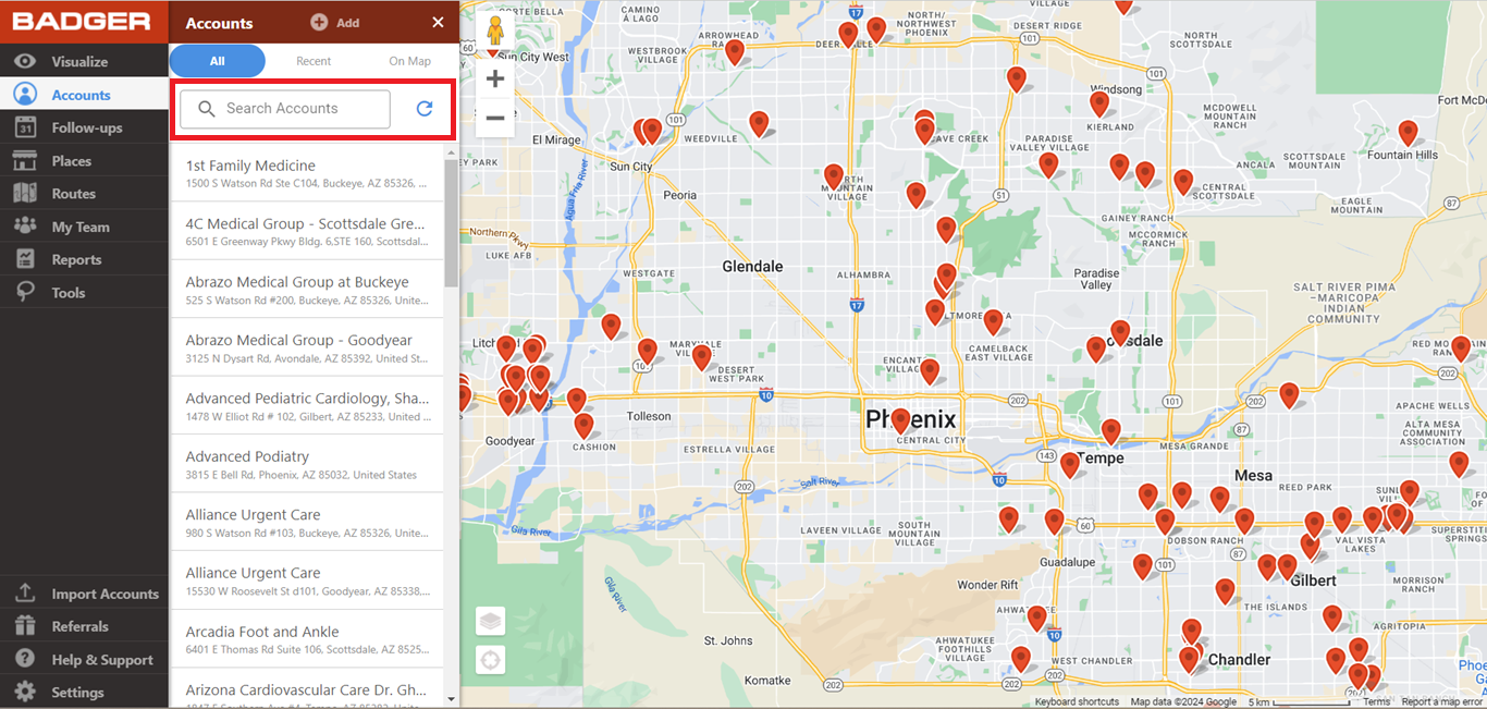 How To Send An Email Using Badger Maps Web App Badger Maps