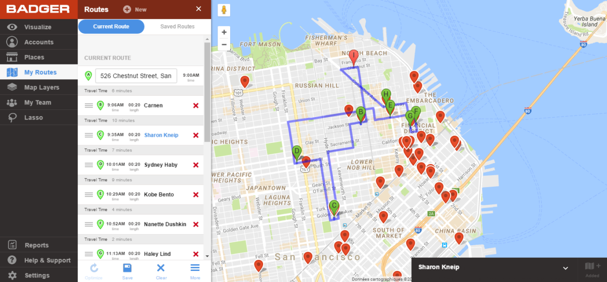 Route Planner With Multiple Stops Badger Maps Route Planner With Multiple Stops Badger Maps